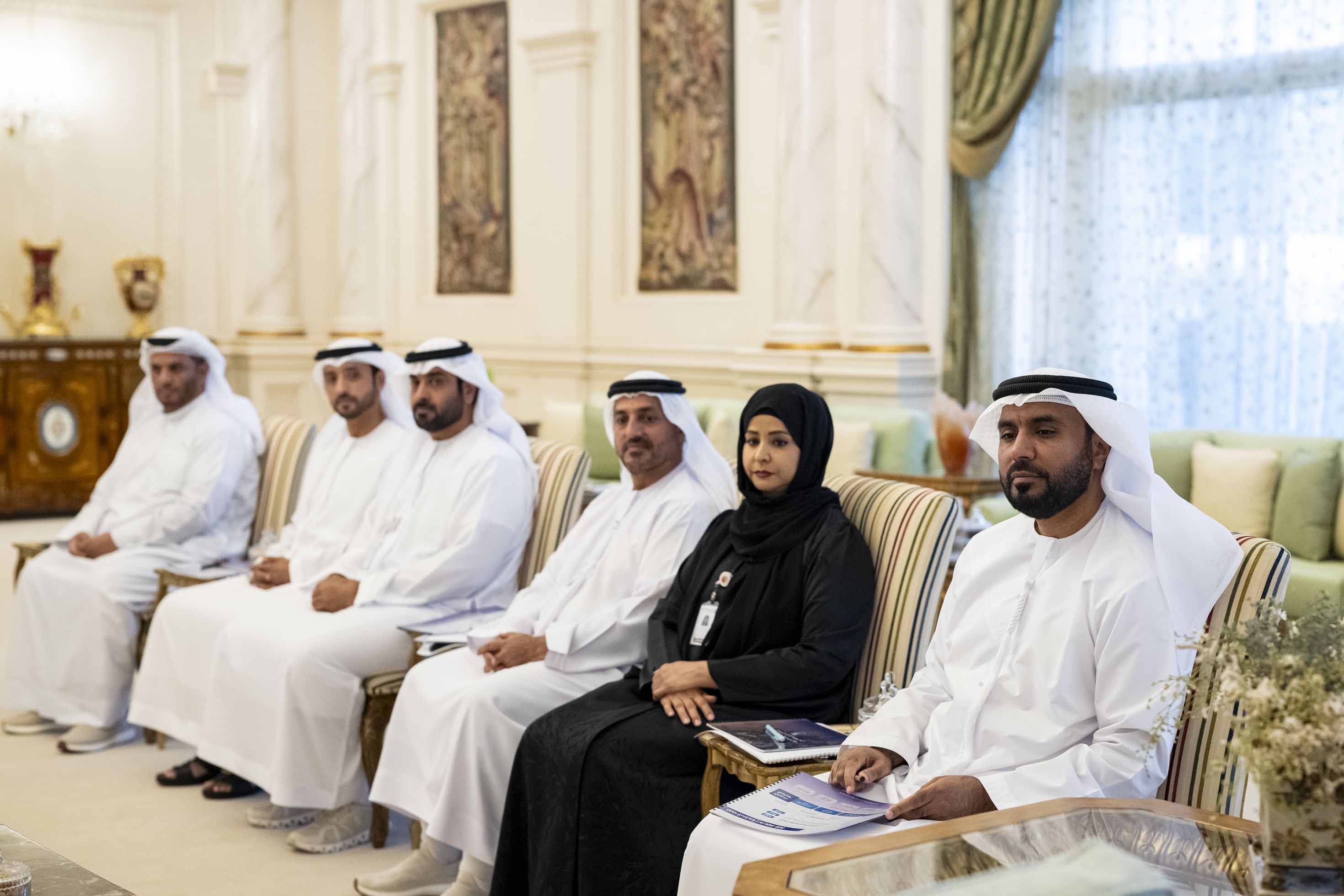 H.H. Sheikh Hazza bin Zayed receives delegation from Abu Dhabi ...